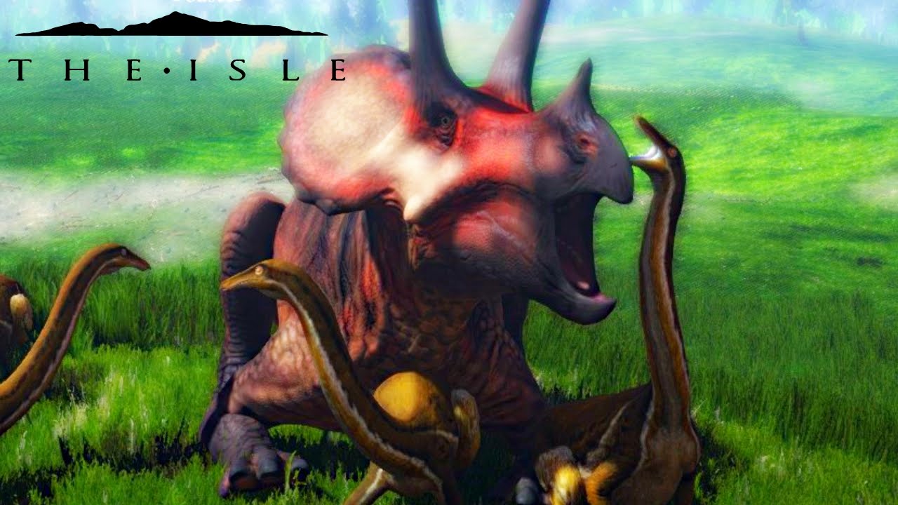The Isle - TRIKE PROGRESSION TIER, HERBIVORE MEGA HERD, DILO & GIGA ...
