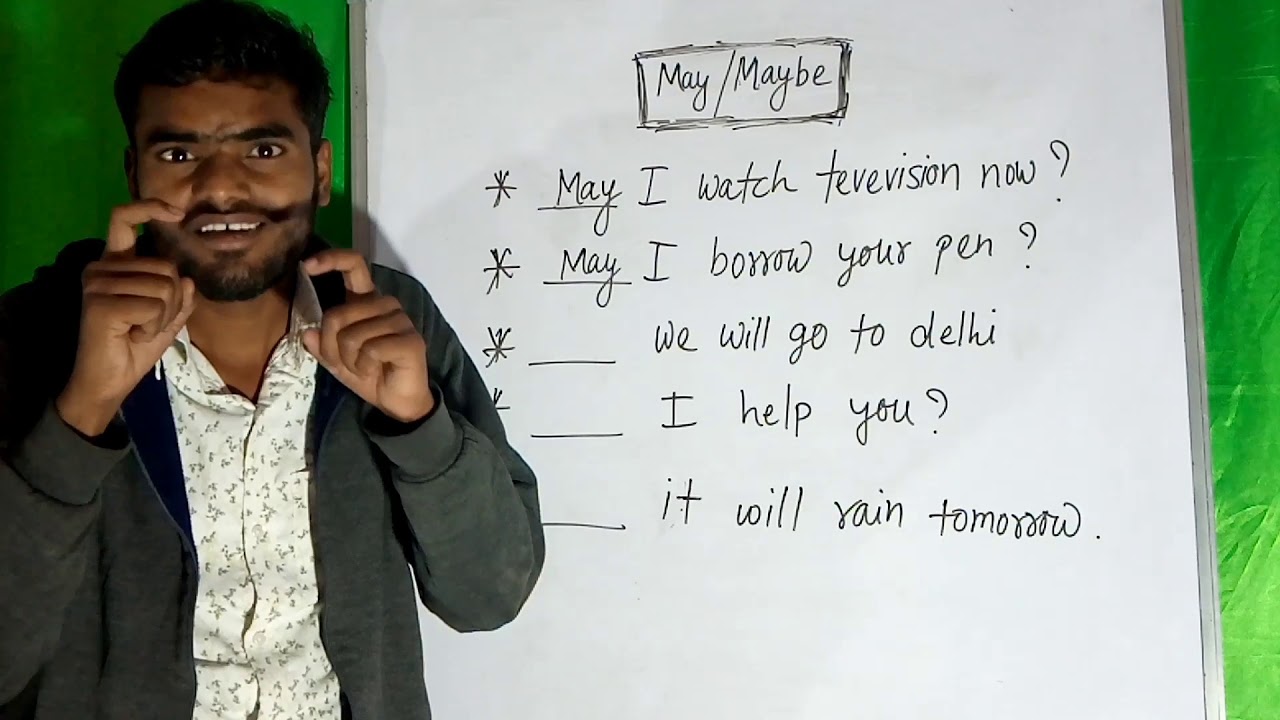 ISL learn to Use 'May' and 'Maybe' In English Grammar - YouTube