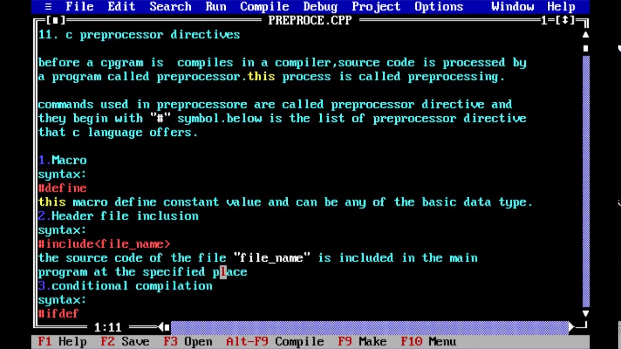 26 C Programing Language Preprocessor Directive Youtube 5327