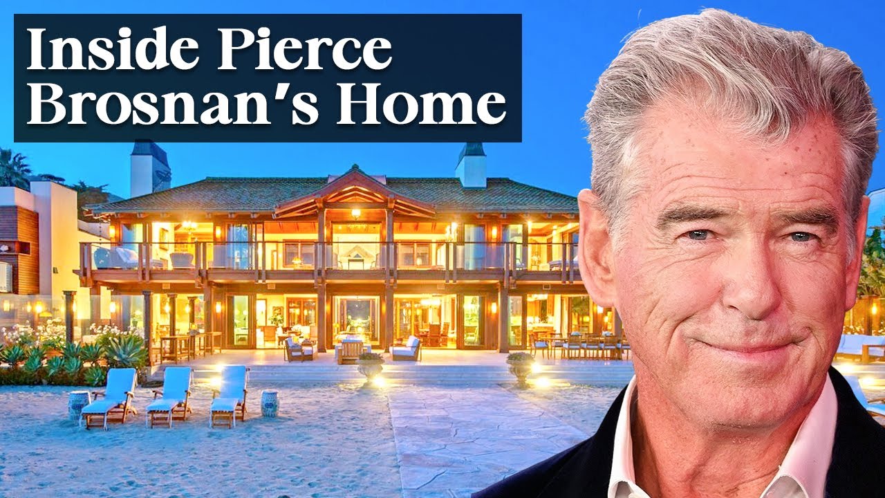 Touring Pierce Brosnan's $100 Million Malibu Beach Home! - YouTube