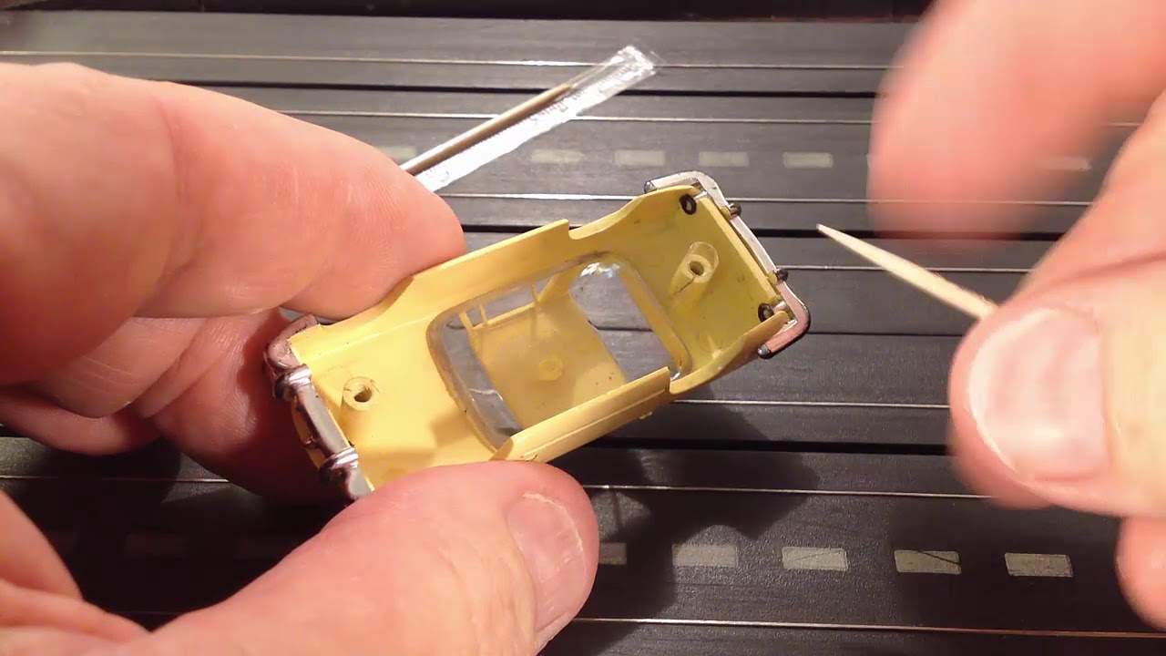 Aurora HO Slot Car Maserati Screw Post Repair T-Jet - YouTube