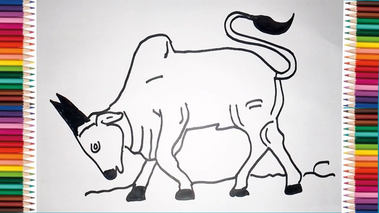 drawing cow, how to drawing cow step by step, easy drawing cow - YouTube