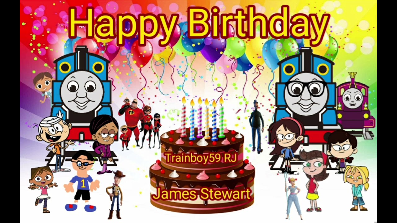 Thomas & his friends wishing Trainboy59 RJ James Stewart a happy ...