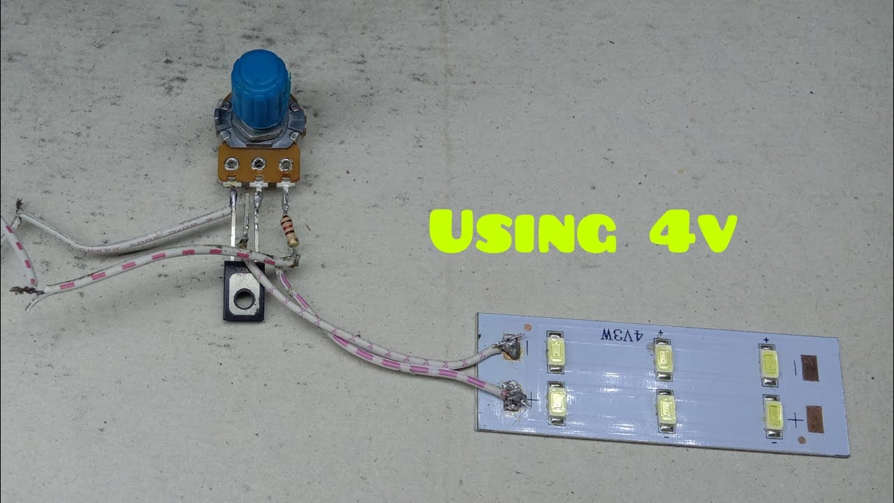 How to make 4v Led dimmer at home - YouTube