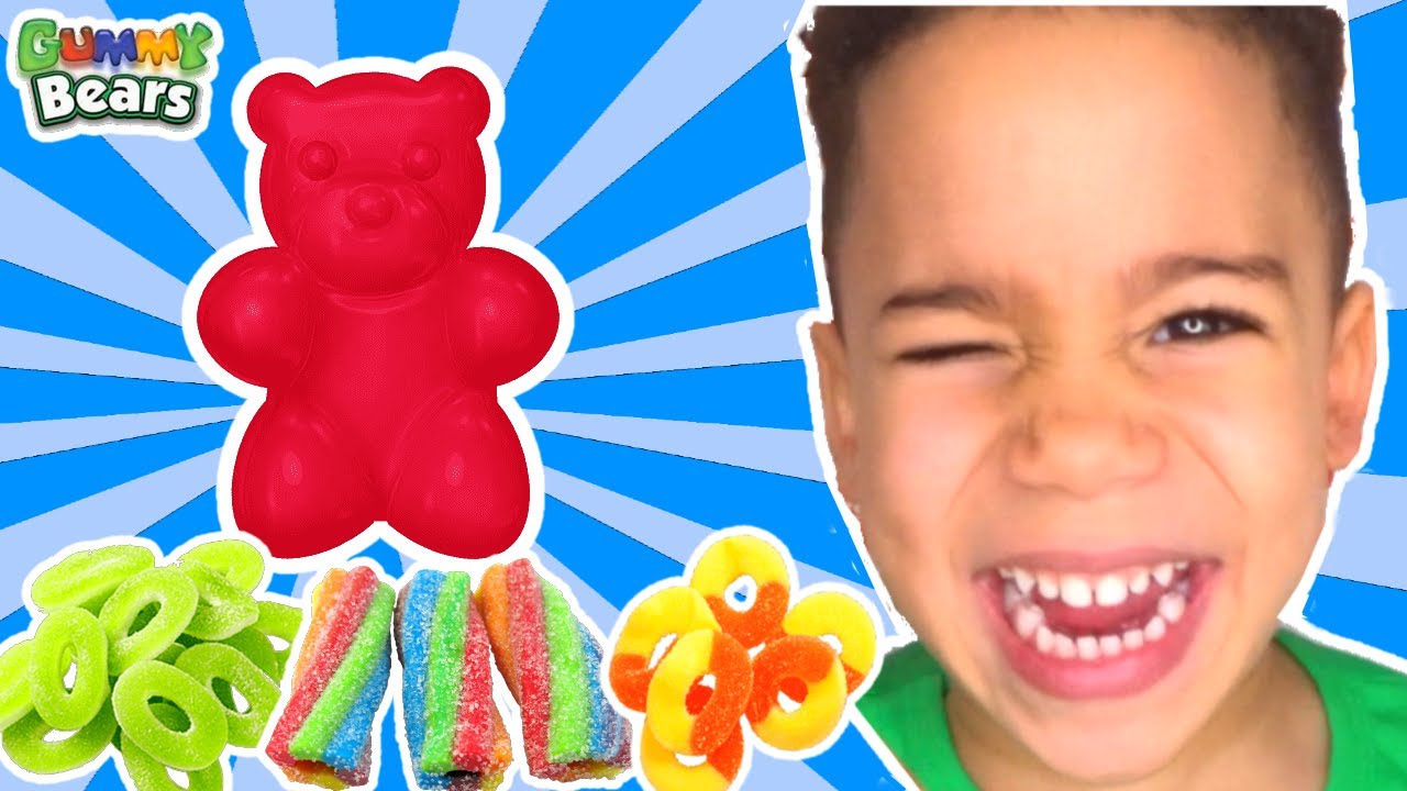 GUMMY BEAR DIY: BIGGEST SOUR GUMMY BEAR FOR (KIDS) - YouTube