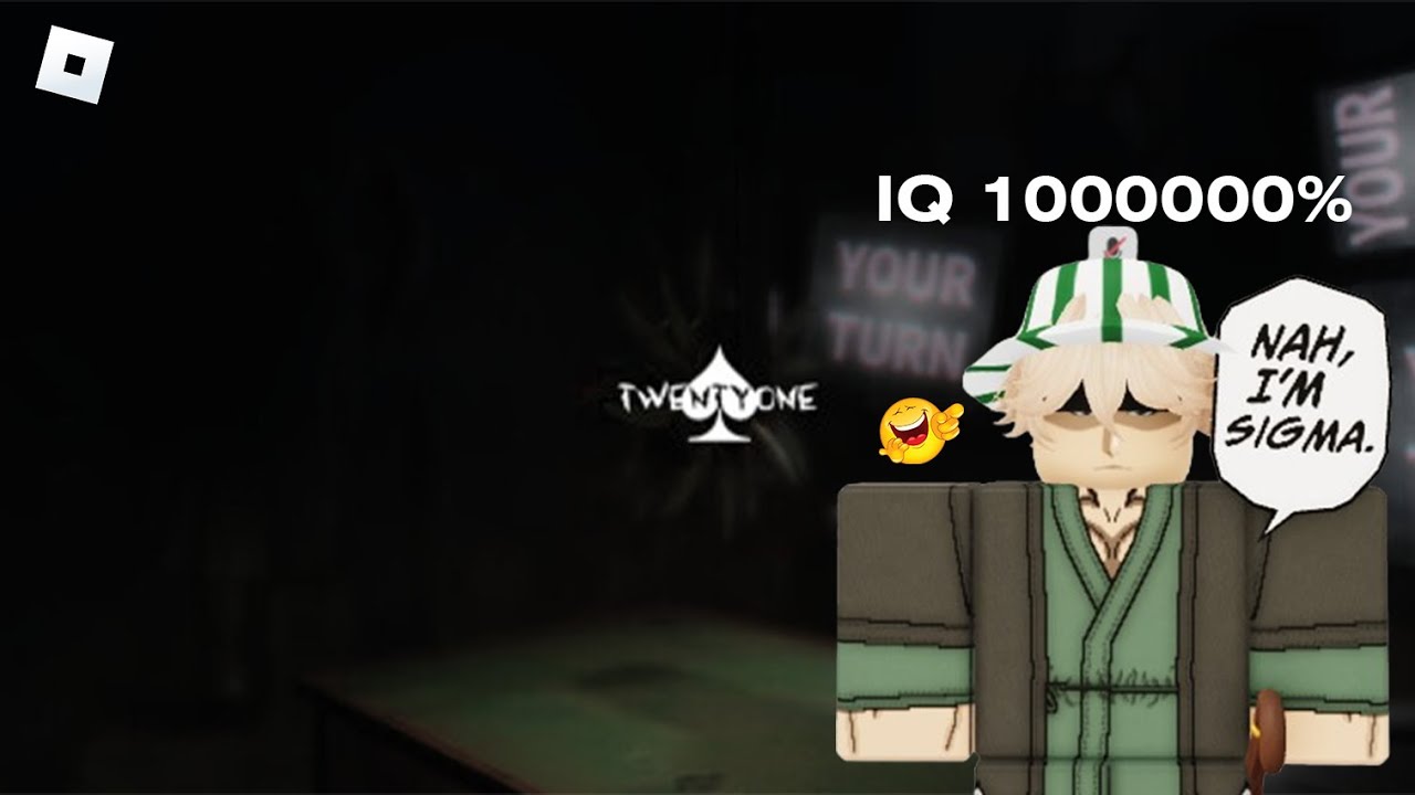 TWENTY ONE GAMEPLAY CARD GAME HORROR | HOROR ROBLOX - YouTube