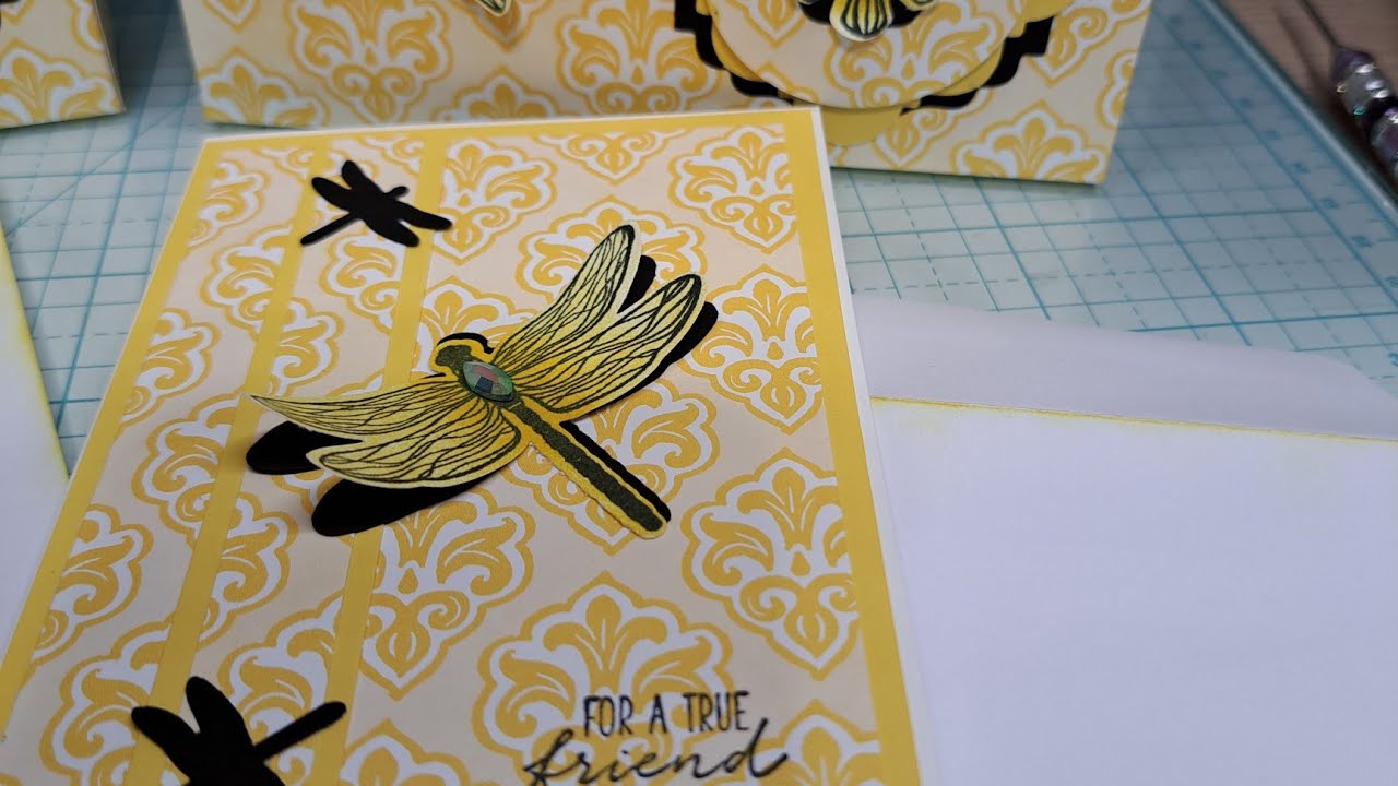 DSP gift bag for note cards 3 1/2 x 5 Video #2 card #1 - YouTube