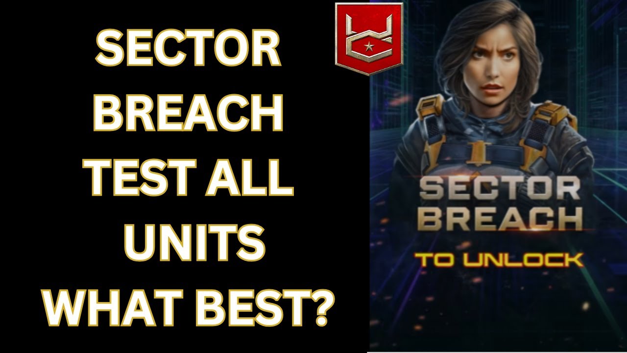 war commander SECTOR BREACH TEST ALL UNITS WHAT BEST? - YouTube