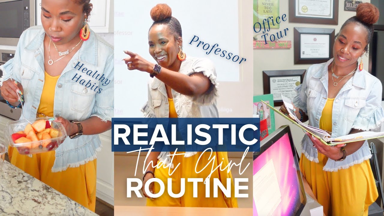 REALISTIC "That Girl" Routine + Morning Routine | Office Tour + Dating ...