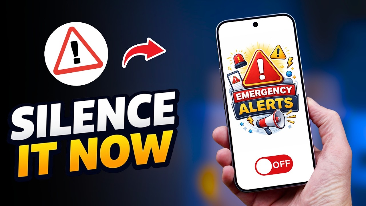 How to TURN OFF Emergency Alerts on Android - BEST METHOD - YouTube