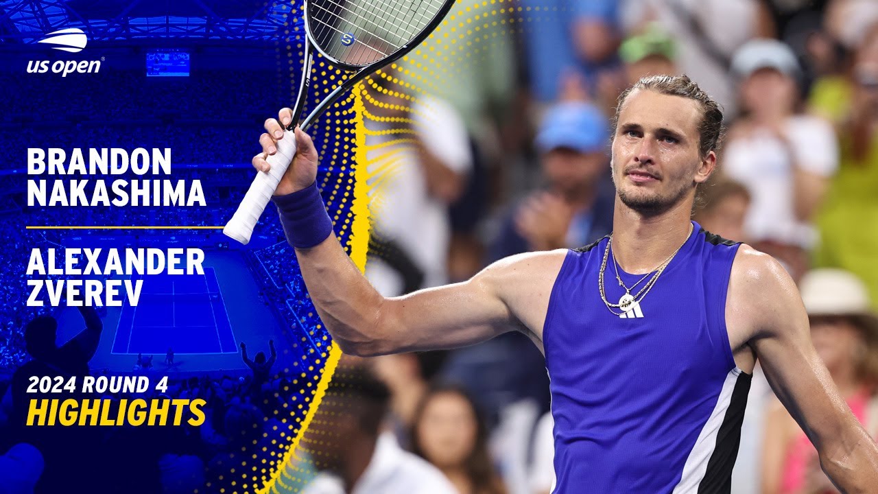 Brandon Nakashima vs. Alexander Zverev Highlights | 2024 US Open Round ...