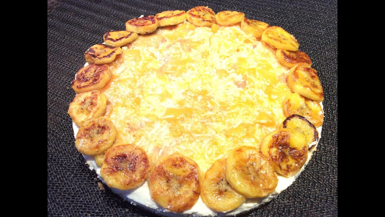 Plantain jackfruit Cheesecake| Turon Cheese cake - YouTube