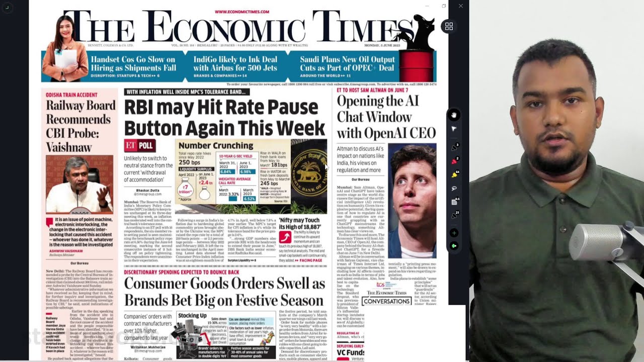 5 June 2023 - Economic Times + Business Standard Newspaper- Daily ...