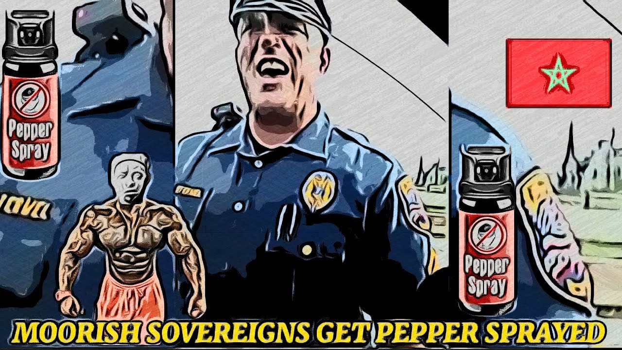 MOORISH SOVEREIGN CITIZENS GET PEPPER SPRAYED BY POLICE - YouTube