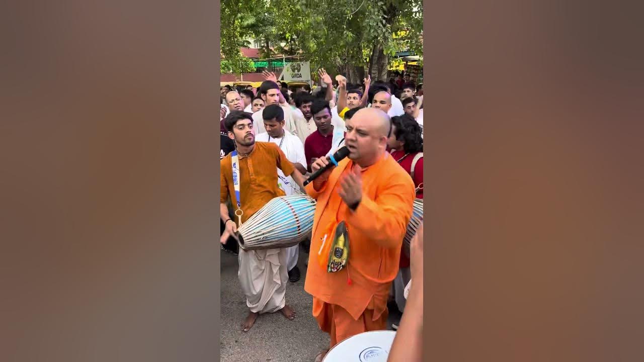 HG Rambhadra prabhu ji ecstatic kirtan during Jagannath Rath Yatra 2024 - YouTube