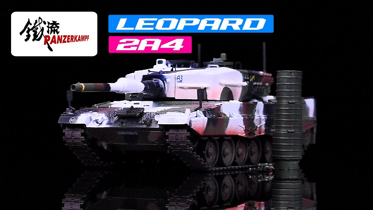 Leopard 2A4 Main Battle Tank with Snorkel Winter Camo German Army 1/72 ...