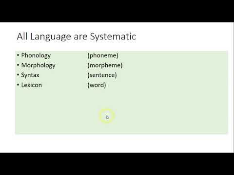 History of the English Language 1.1.1 Language is Systematic - YouTube