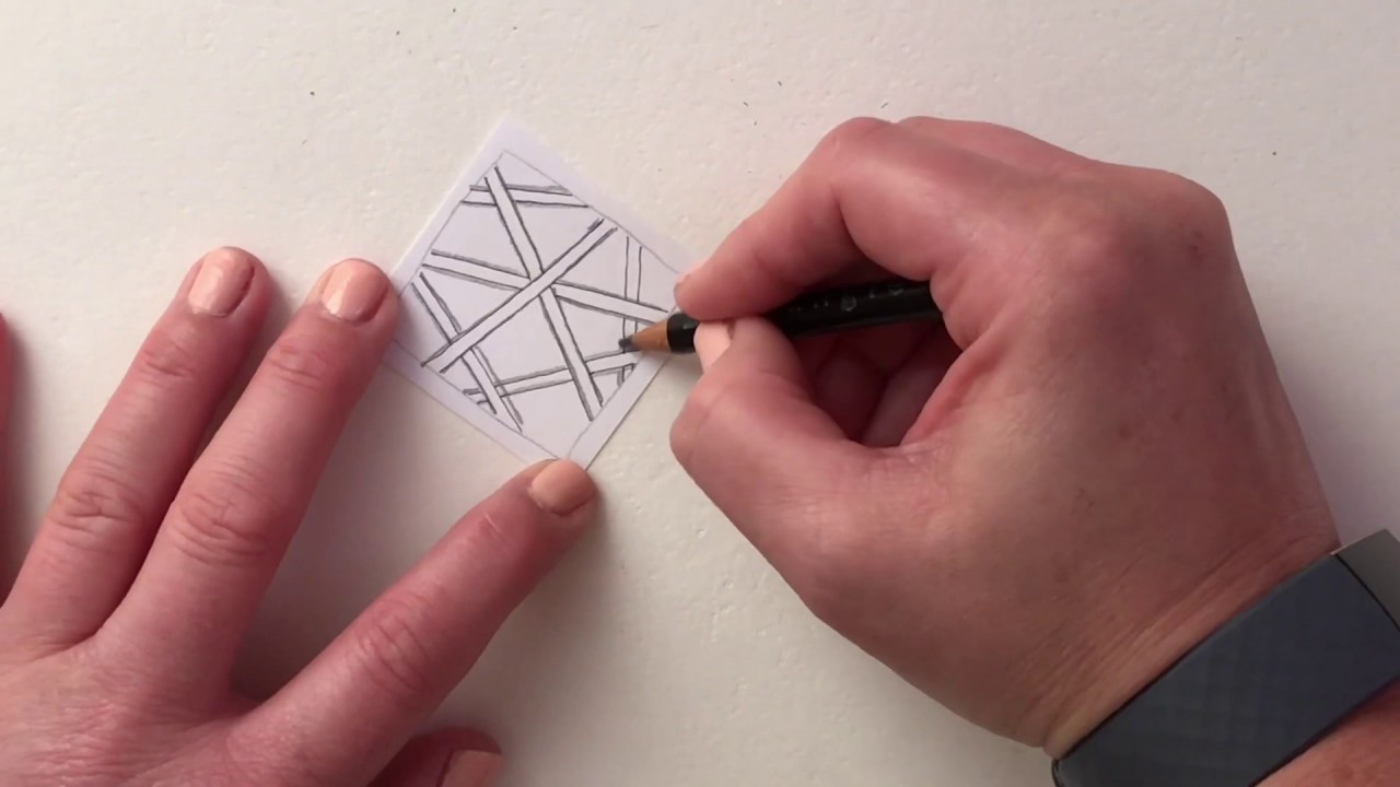 Stay at home Mini Zentangle session Week 3 Day 1 - YouTube