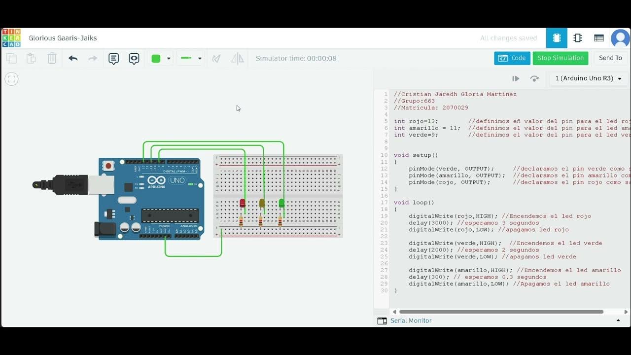 Arduino UNO Actividad 2 - YouTube