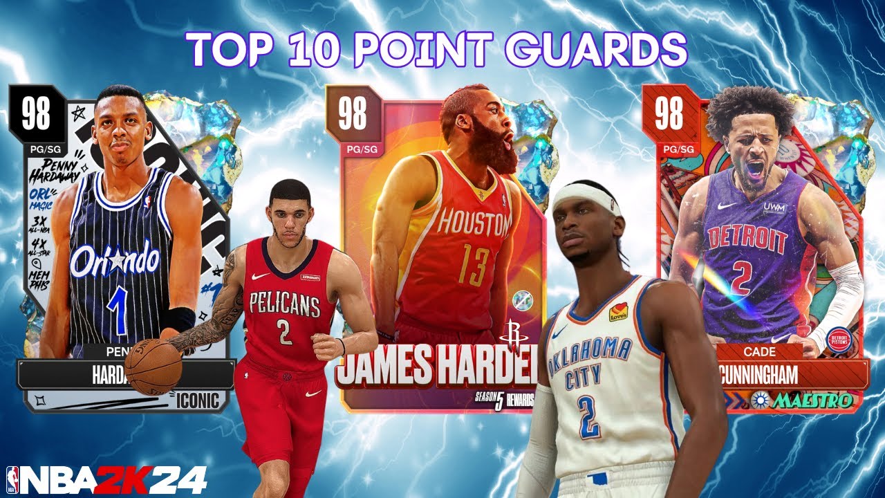 Updated Top 10 Point Guards in NBA 2K24 MyTeam! - YouTube