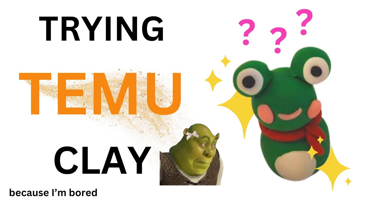 Trying TEMU Polymer Clay - Is it good? - YouTube