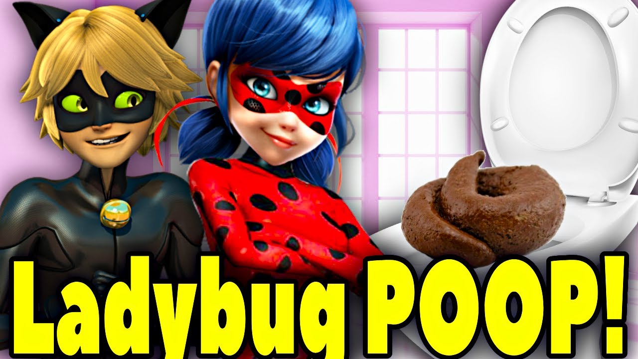 Miraculous Ladybug and Cat Noir POOP in the TOILET. Miraculous Pooping ...