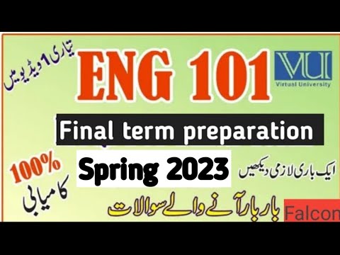Eng 101 final term preparation 2023|Eng101 final term preparation 2023|Eng 101 final term 2023 ...