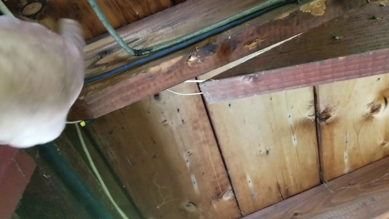 Ridge board sag walls bowed - YouTube