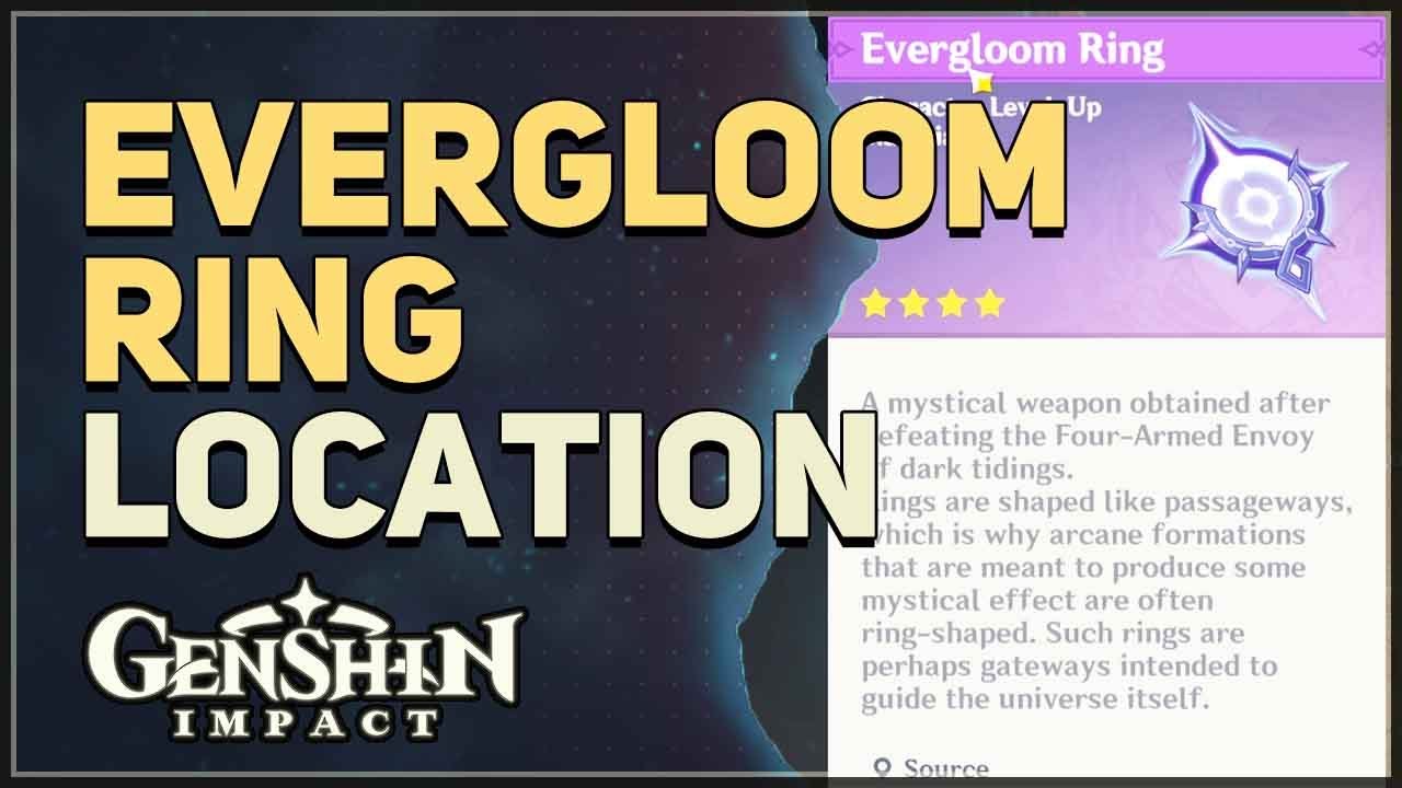 Evergloom Ring Location Genshin Impact - YouTube