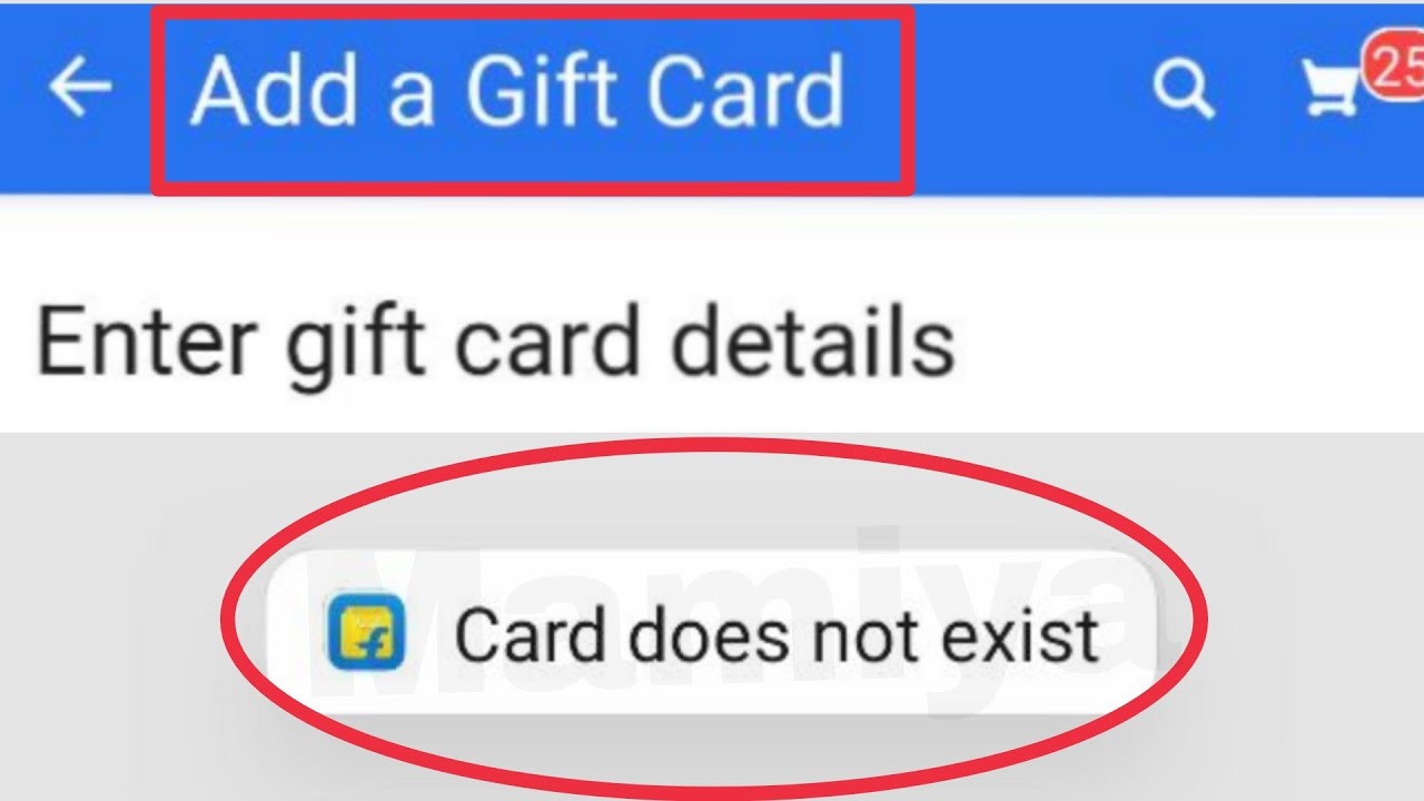 Flipkart Fix Gift Card does not exist problem solve - YouTube