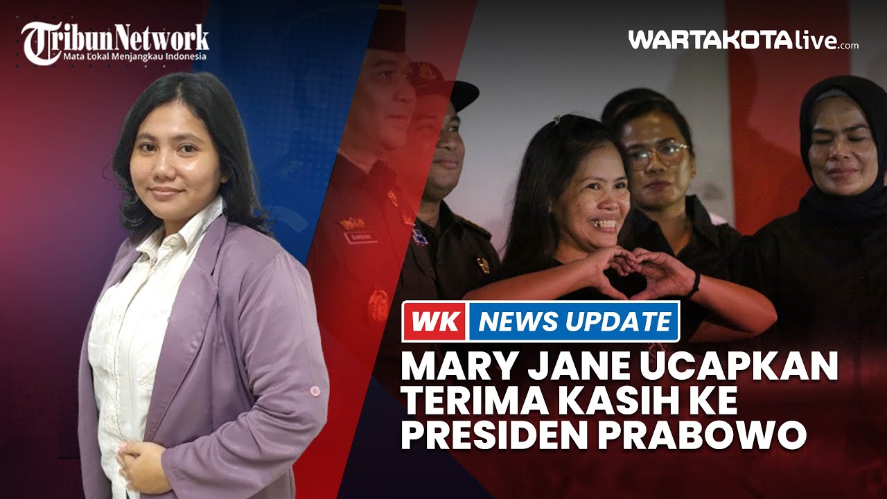 Mary Jane Ucap Terima Kasih ke Prabowo saat Keluar dari Lapas Pondok Bambu - YouTube