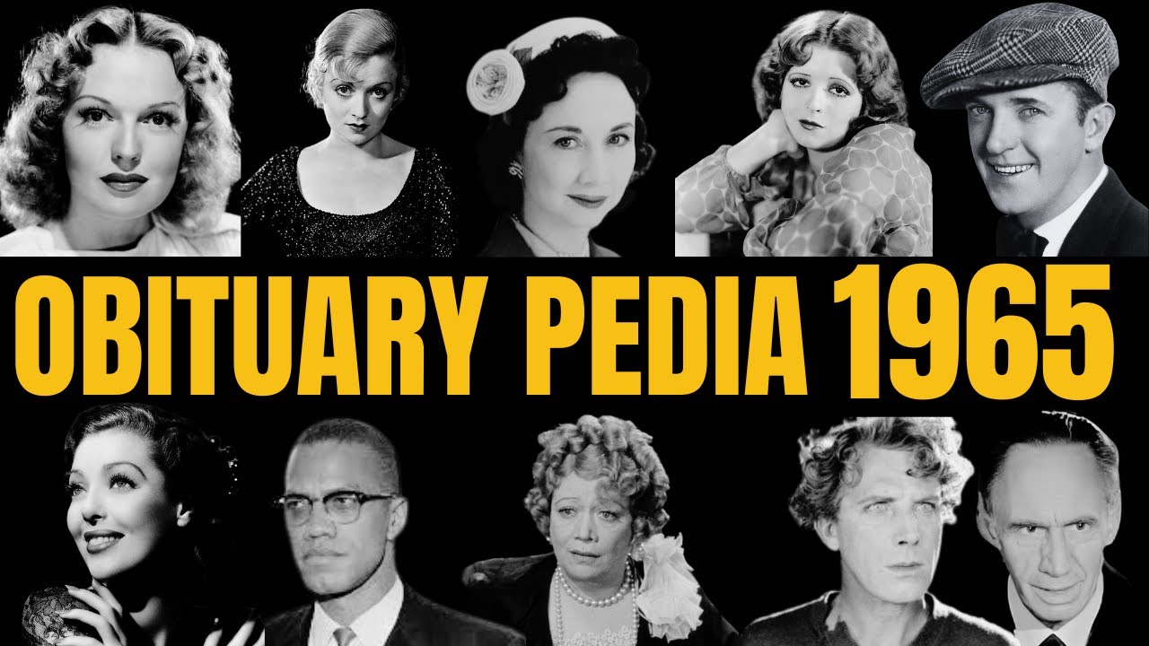 Famous Hollywood Celebrities We've Lost in 1965 - Obituary in 1965 ...