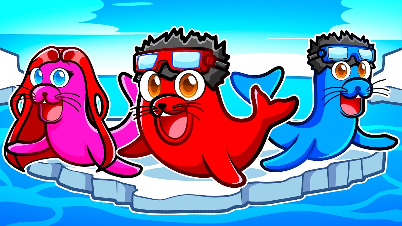 Somos una FAMILIA de FOCAS en Roblox! - YouTube