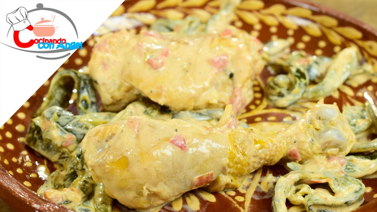 Pollo con Rajas Muy RICO y FÁCIL - YouTube