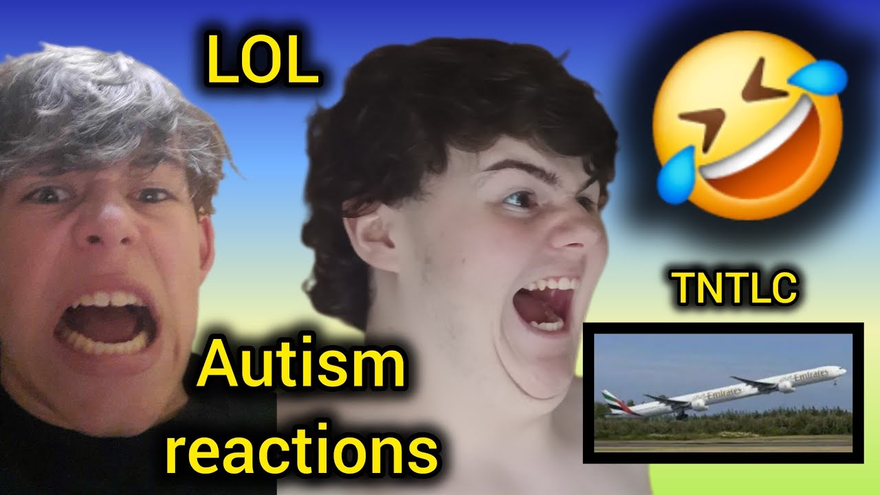 {autism reacts} try not to laugh challenge who ever looses gets water ...