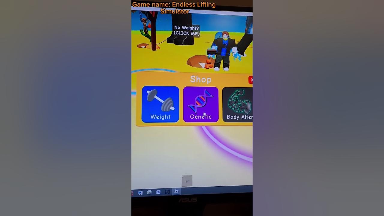 Playing a new roblox lifting simulator game! - YouTube