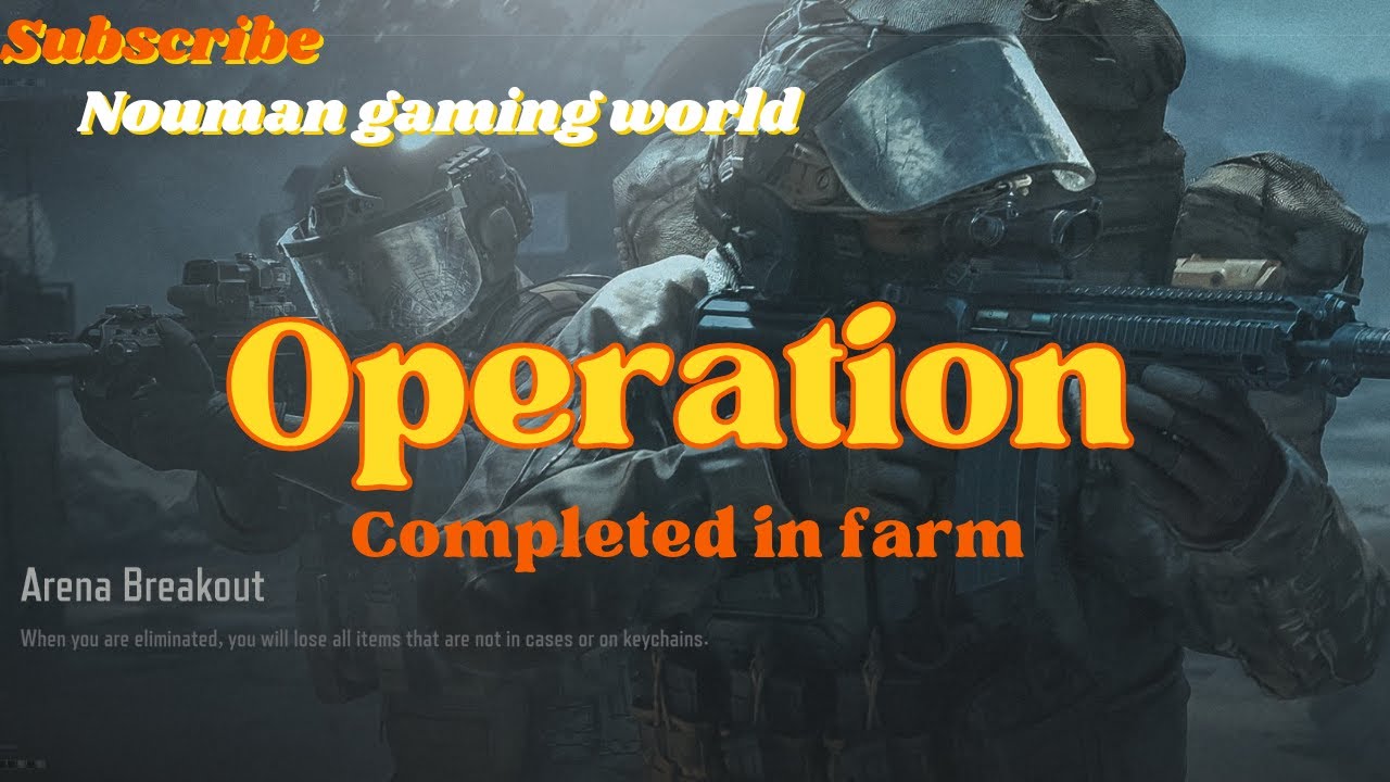 almost dead in arena breakout operation farm - YouTube