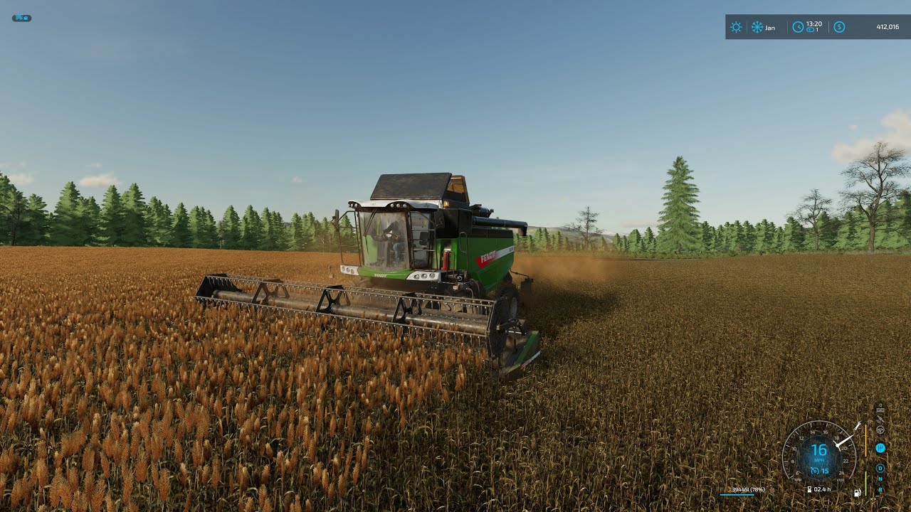 FS 22 TVTOF (Organic Farmer) * 15 * Sorghum Harvest & Grain Sales (Time ...