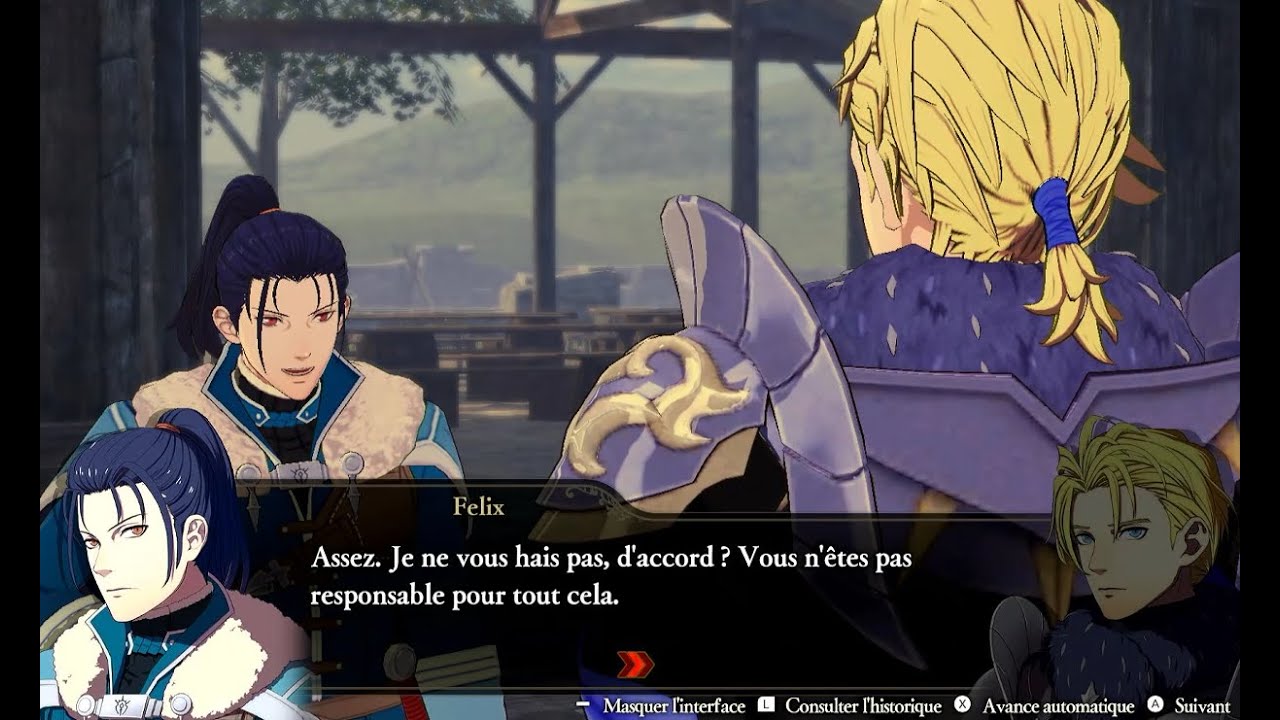 Fire Emblem Three Hopes - soutien intégral Dimitri/Felix (fr) - YouTube