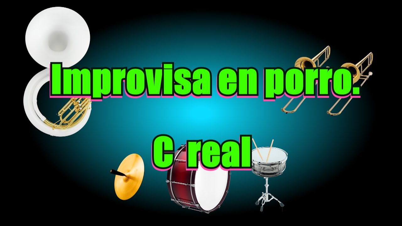 Pista para improvisar en ritmo porro (C real) - YouTube
