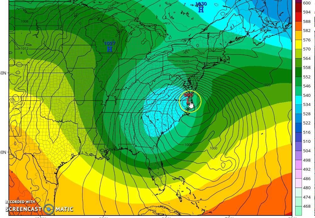 european model shifts south and east with Middle Atlantic Snowstorm ...