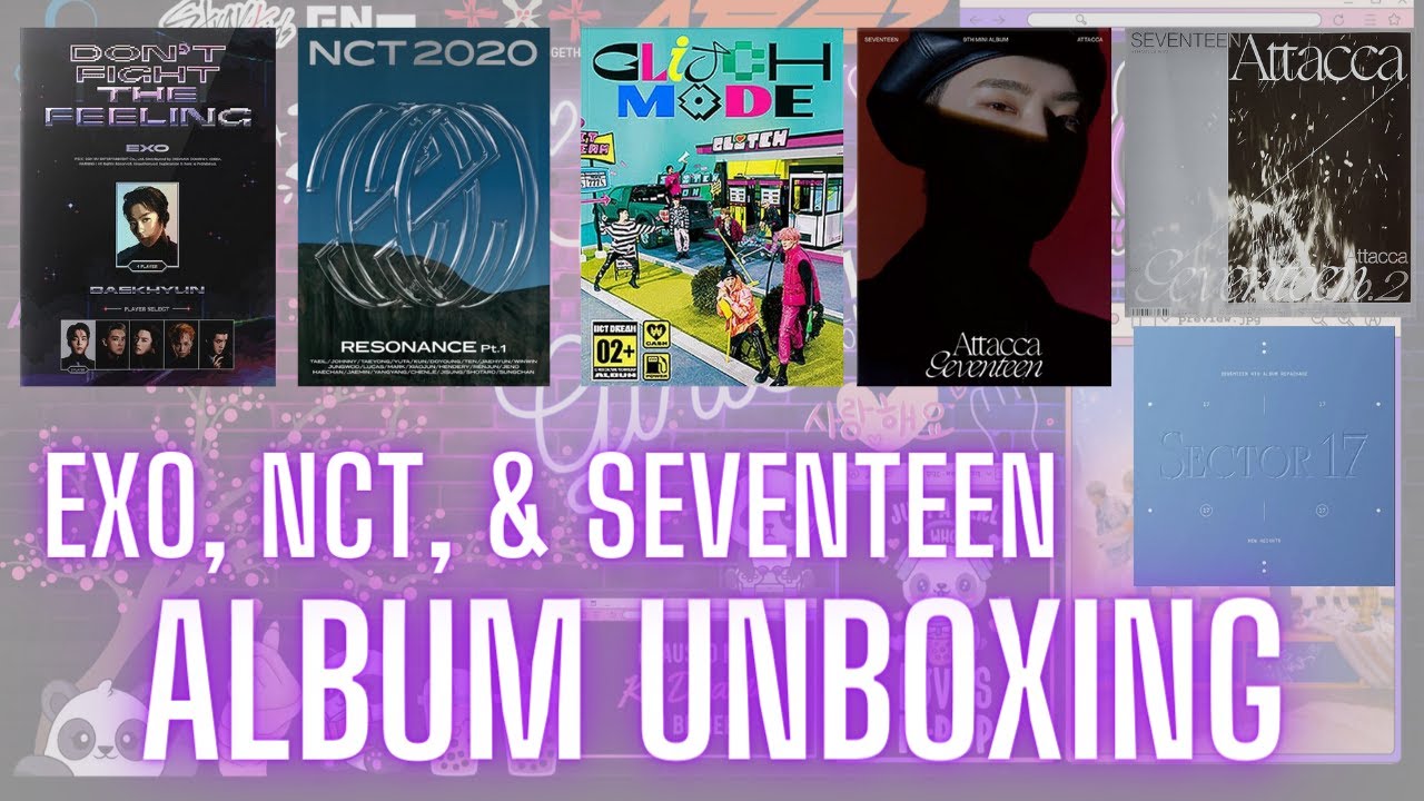 EXO, NCT, & SEVENTEEN Album Unboxing! - YouTube
