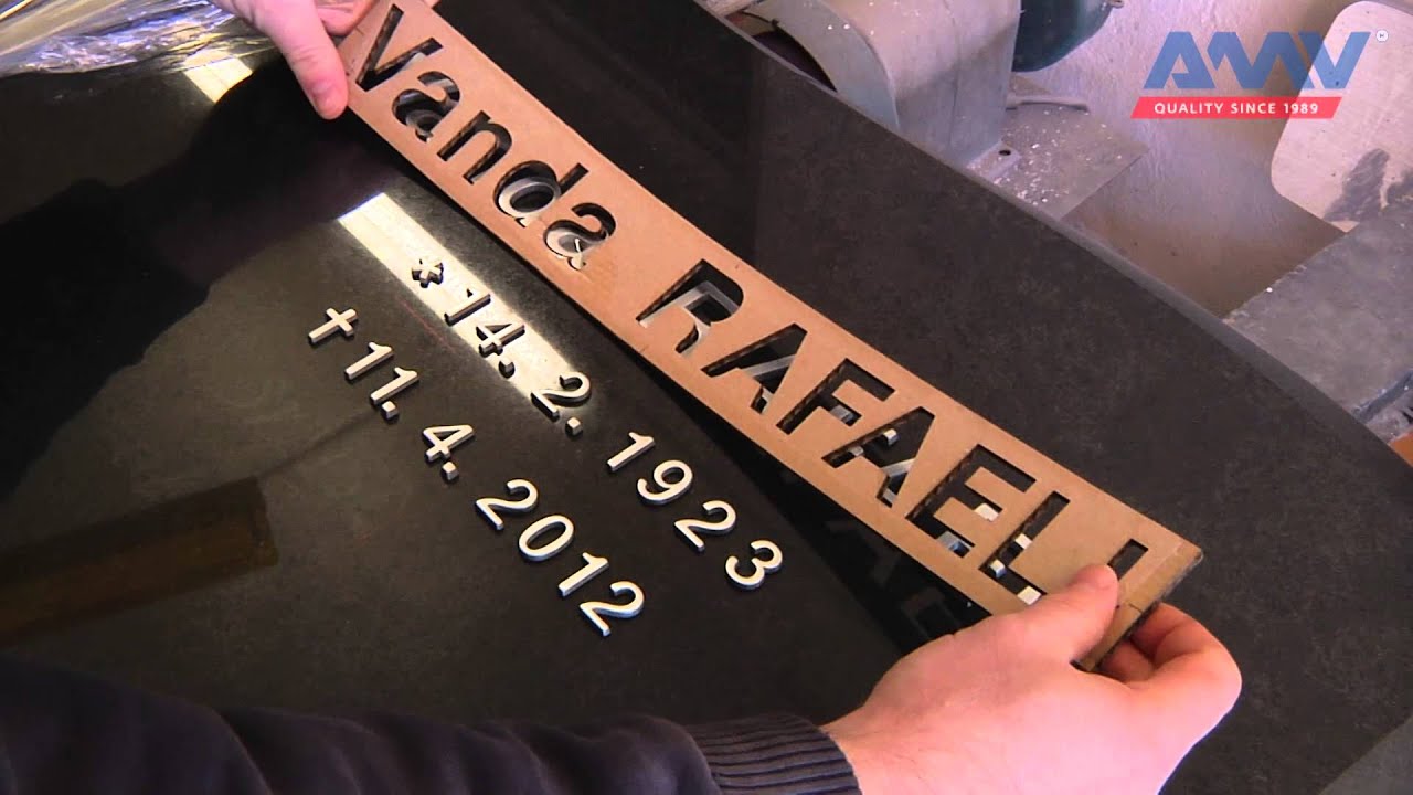 Installation of AMV metal fonts Elegants - YouTube