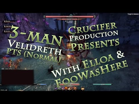 ESO: Cradle of Shadows 3-man Velidreth with Elloa & FooWasHereToo - YouTube