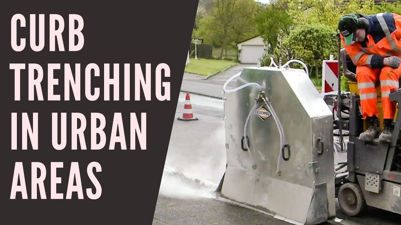 Curb Trenching Fiber Cable In Urban Areas With Minimum Impact On The ...