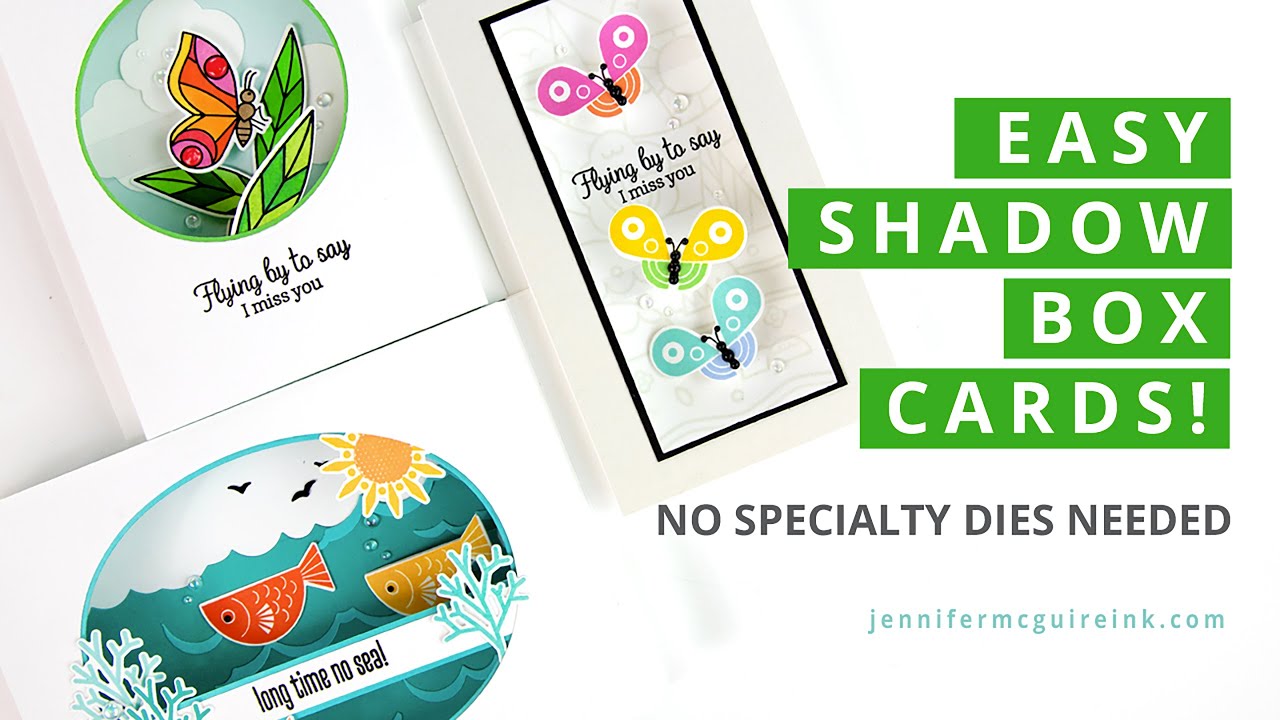 EASY Shadow Box Cards - No Specialty Dies Needed! - YouTube