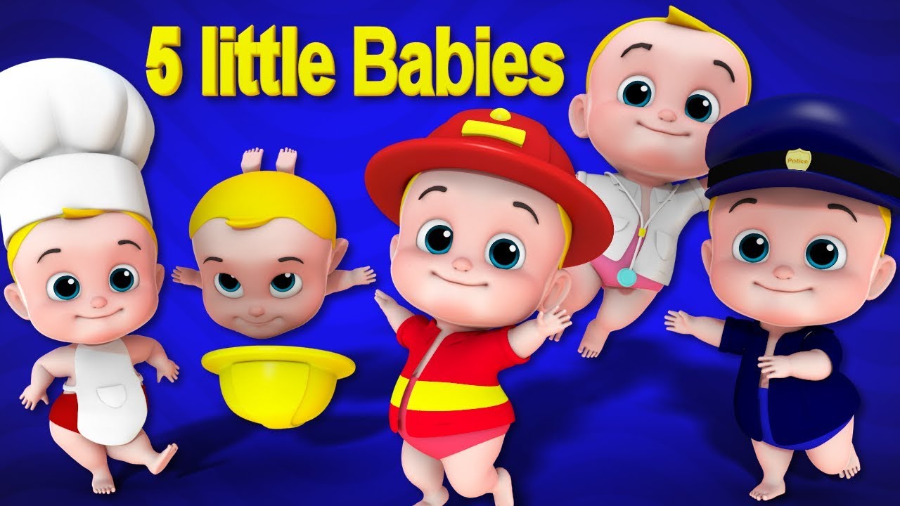 Five Little Babies | Nursery Rhymes Songs For Kids | Children Rhyme By ...