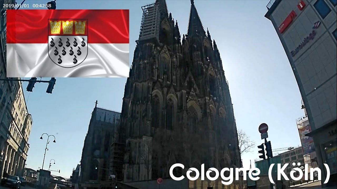 Cologne Köln City Tour, HD street view no traffic - YouTube