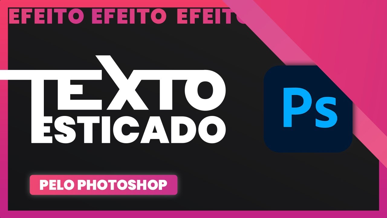 COMO FAZER TEXTO ESTICADO NO PHOTOSHOP | TUTORIAL - YouTube