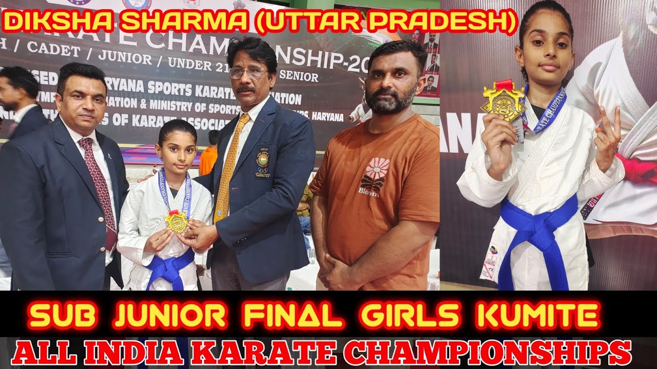 SUB JUNIOR FINAL GIRLS KUMITE | GIRLS -42 KG | ALL INDIA KARATE ...